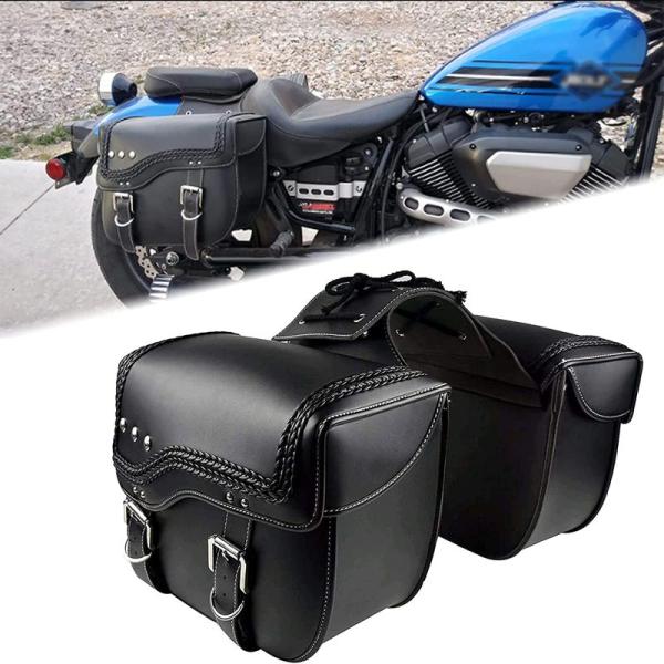 【商品名】　HDBUBALUS オートバイ サイドサドルバッグ ツールバッグ 防水PU ハーレー 川崎 ヤマハ 鈴木用 (B ブラック) 【商品説明】　・1.★【型番対応】： 改装パーツなので、サイズが適格なら、 装着できます。ハーレースポ...