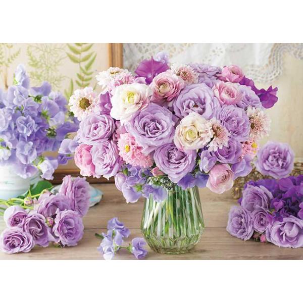 【発売日：2024年07月11日】商品名：エレガントモーブサイズ：38×53cm品　番：APP-500-321ピース数：500メーカー：アップルワン補　足：【ジグソーパズル】【フラワー】【500-950】【202407】【色：パープル】【色...