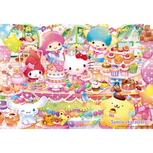 【発売日：2018年04月06日】商品名：ハッピースイーツパーティサイズ：26×38cm品　番：BEV-33-134ピース数：300メーカー：ビバリー補　足：【ジグソーパズル】【キャラクター】【サンリオ】【201804】【300-500】【...