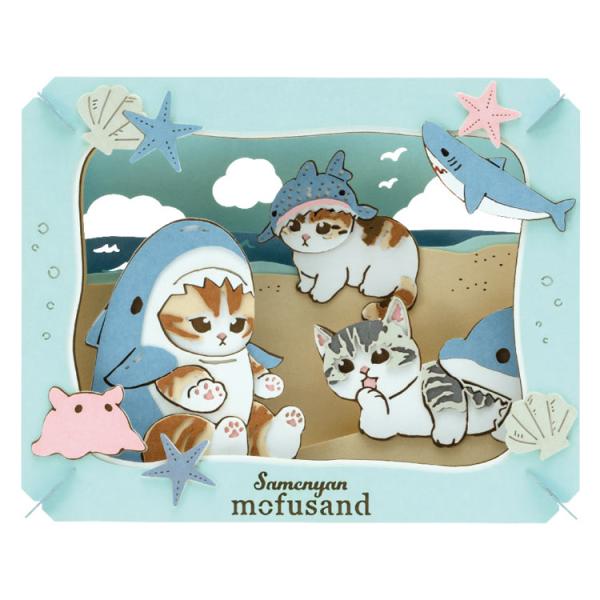 【発売日：2024年08月09日】商品名：mofusand サメにゃんサイズ：約H80×W100×D42mm品　番：ENS-PT-354メーカー：エンスカイ補　足：【雑貨】【ペーパーシアター】【PAPER THEATER】【キャラクター】【...