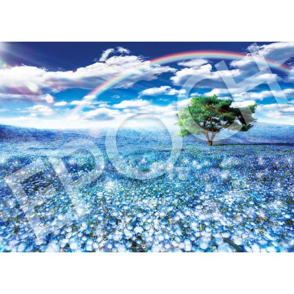 【発売日：2021年07月09日】商品名：ネモフィラと幸運の虹サイズ：38×53cm品　番：EPO-05-201sピース数：500メーカー：エポック社補　足：【ジグソーパズル】【風景】【国内風景】【関東】【茨城】【めざせ！パズルの達人】【2...