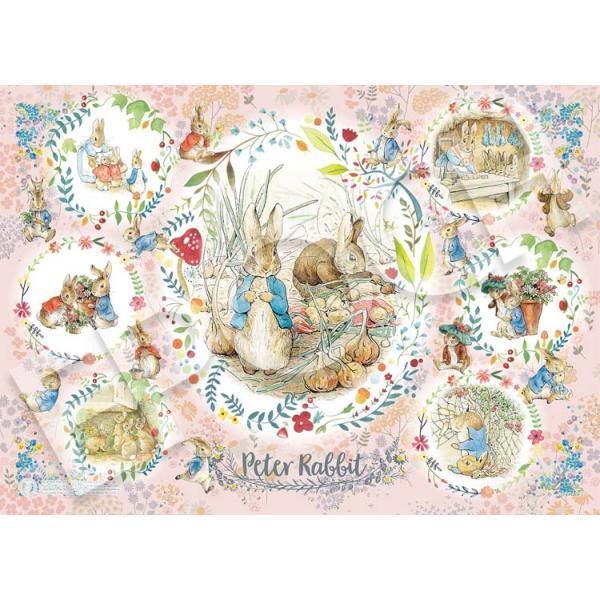 【発売日：2023年10月14日】商品名：ピーターラビットTM コレクション2サイズ：38×53cm品　番：EPO-06-707sピース数：500メーカー：エポック社補　足：【ジグソーパズル】【キャラクター】【ピーターラビット】【20231...