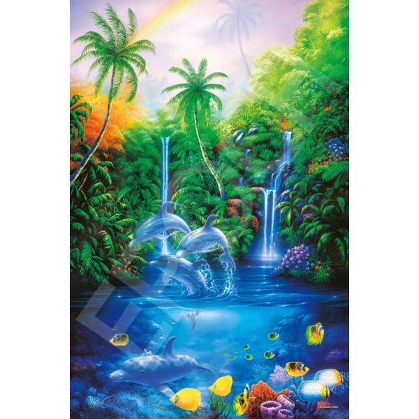 【発売日：2022年12月10日】商品名：パラダイス セレブレーションサイズ：50×75cm品　番：EPO-23-724sピース数：2016メーカー：エポック社補　足：【ジグソーパズル】【イラスト】【マリンアート】【デビット・ミラー】【光る...