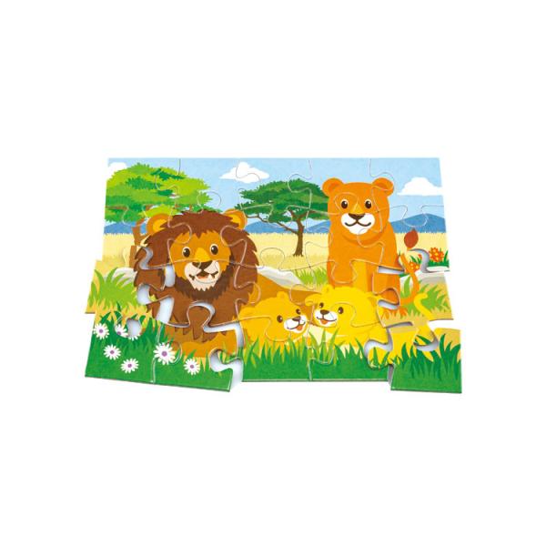 商品名：STEP2 かわいいどうぶつのかぞくサイズ：W26.9×H22×D8cm品　番：KMN-JP-26ピース数：9メーカー：くもん出版補　足：【子供用パズル】【くもんのジグソーパズル】【ラージピース】【-108】【対象年齢2歳以上】【色...