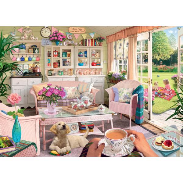 【発売日：2025年08月28日】商品名：ティールームサイズ：50×70cm品　番：RAV-001645ピース数：1000メーカー：ラベンスバーガー補　足：【ジグソーパズル】【ペット・動物】【いぬ】【1000-2000】【202508】【色...