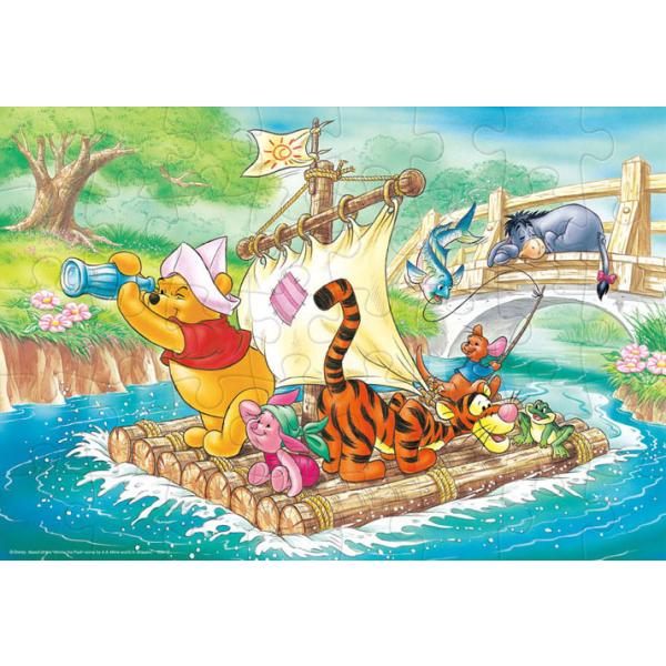 【発売日：2024年07月19日】商品名：いかだあそびサイズ：26×38cm品　番：TEN-DK40-378ピース数：40メーカー：テンヨー補　足：【子供用パズル】【こどもジグソーパズル】【対象年齢2才以上】【ディズニー】【くまのプーさん】...