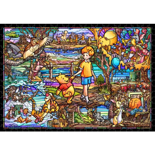 【発売日：2022年06月03日】商品名：くまのプーさん ストーリー ステンドグラスサイズ：25×36cm品　番：TEN-DSG500-628ピース数：500メーカー：テンヨー補　足：【ジグソーパズル】【ディズニー】【くまのプーさん】【ステ...