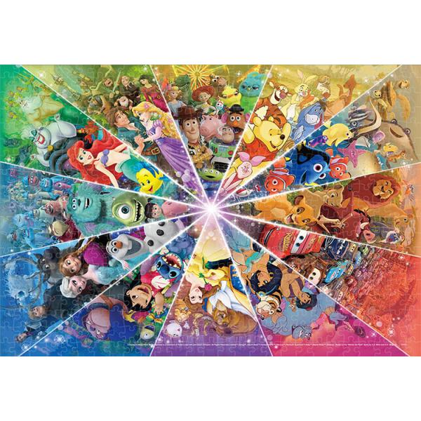 【発売日：2024年09月20日】商品名：Color Circle（Disney&amp;Disney/Pixar）サイズ：25×36cm品　番：TEN-DSG500-650ピース数：500メーカー：テンヨー補　足：【ジグソーパズル】【ディ...
