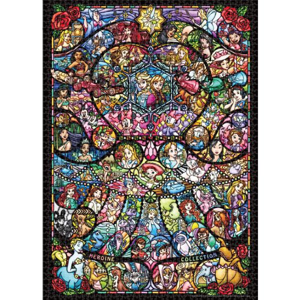 【発売日：2024年07月19日】商品名：ヒロインコレクションステンドグラス（ディズニー＆ディズニー/ピクサー）サイズ：73×102cm品　番：TEN-D2000-636ピース数：2000メーカー：テンヨー補　足：【ジグソーパズル】【ディズ...