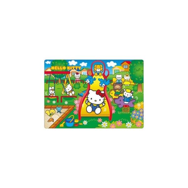 商品名：ハローキティのこうえんだいすきサイズ：26×37.5cm品　番：TEN-MB40-053ピース数：40メーカー：テンヨー補　足：【子供用パズル】【板パズル】【対象年齢3才以上】【チャイルドパズル】【ハローキティ】【-108】【色：グ...