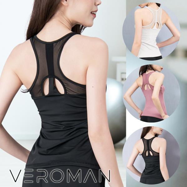 素材構成: 90%ポリエステル, 10%スパンデックス【おしゃれなメッシュデザイン】バックスタイルがおしゃれなメッシュデザイン。通気性も高いので、汗をたくさんかいても快適さを保つウェアです。全体的にシンプルなトップスなので、どんなボトムスに...