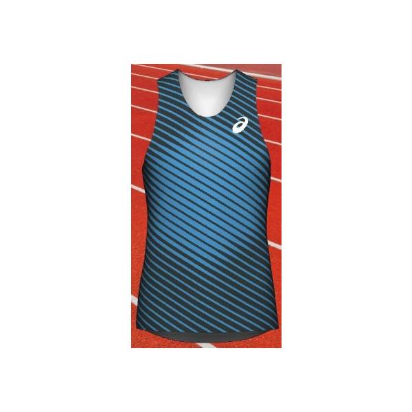 メーカー：ASICS アシックスカテゴリ：陸上・ランニング種別：ウエアシリーズ：プリントオーダーコンポ受注生産（メンズ）商品名：ランニングシャツ（メンズ）PA04Bレーシングエキスパートシルエット　ソフトドライニット素材＊腕周り、肩甲骨の動...