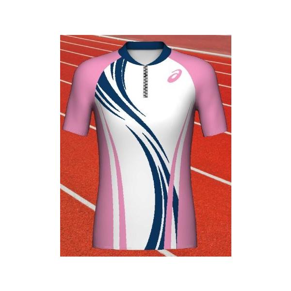 メーカー：ASICS アシックスカテゴリ：陸上・ランニング種別：ウエアシリーズ：プリントオーダーコンポ受注生産（レディス）商品名：レーシングジップシャツHS（レディス）PX012WAYトリコットFD素材＊プリントオーダーコンポ：生地にインク...