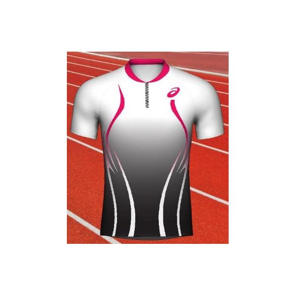 メーカー：ASICS アシックスカテゴリ：陸上・ランニング種別：ウエアシリーズ：プリントオーダーコンポ受注生産（メンズ）商品名：レーシングジップシャツHS（メンズ）PX022WAYトリコットFD素材＊プリントオーダーコンポ：生地にインクを浸...