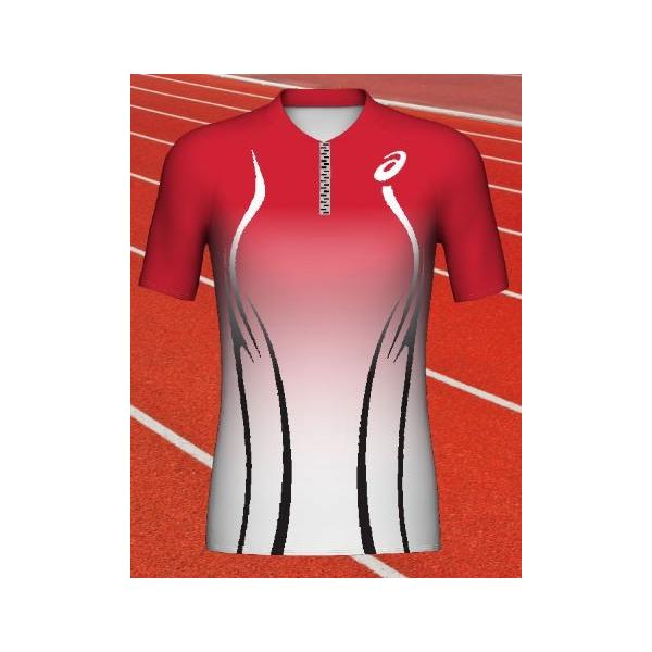 メーカー：ASICS アシックスカテゴリ：陸上・ランニング種別：ウエアシリーズ：プリントオーダーコンポ受注生産（レディス）商品名：レーシングジップシャツHS（レディス）PX022WAYトリコットFD素材＊プリントオーダーコンポ：生地にインク...