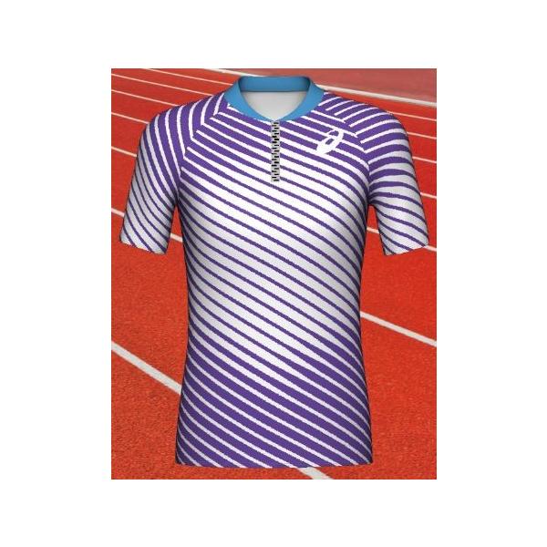 メーカー：ASICS アシックスカテゴリ：陸上・ランニング種別：ウエアシリーズ：プリントオーダーコンポ受注生産（レディス）商品名：レーシングジップシャツHS（レディス）PX042WAYトリコットFD素材＊プリントオーダーコンポ：生地にインク...