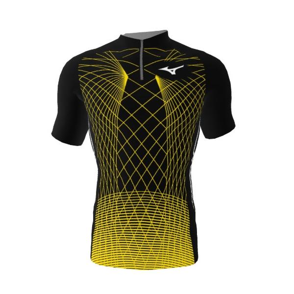 メーカー：Mizuno ミズノカテゴリ：陸上競技種別：ウエアシリーズ：カスタムオーダー受注生産オーダー商品名：デザインプリントプラス　2WAYレーシングシャツ（メンズ）＊デザインプリントプラス：生地にインクを浸透させる昇華プリントという技法...