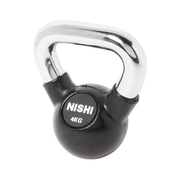 メーカー：nishi（ニシ）カテゴリ：陸上・ランニング種別：ニシ・トレーニング用品 ストレングス商品名：ケトルベル（4kg）さまざまなトレーニングにご使用いただけるアイテムです。フローリングなどの床材をキズつけにくいラバーコーティング（ウエ...