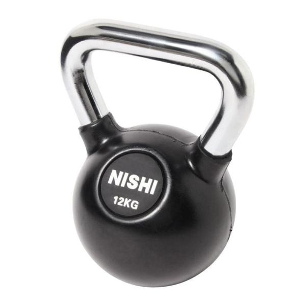 メーカー：nishi（ニシ）カテゴリ：陸上・ランニング種別：ニシ・トレーニング用品 ストレングス商品名：ケトルベル（12kg）さまざまなトレーニングにご使用いただけるアイテムです。フローリングなどの床材をキズつけにくいラバーコーティング（ウ...