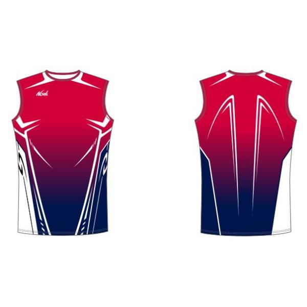 メーカー：NISHI　ニシスポーツカテゴリ：陸上・ランニング種別：ウエアシリーズ：スーパーオーダーシステム商品名：グラフィックライトレーシングノースリーブシャツ（メンズ）＊スーパーオーダー：生地にインクを浸透させる昇華プリントという技法を採...