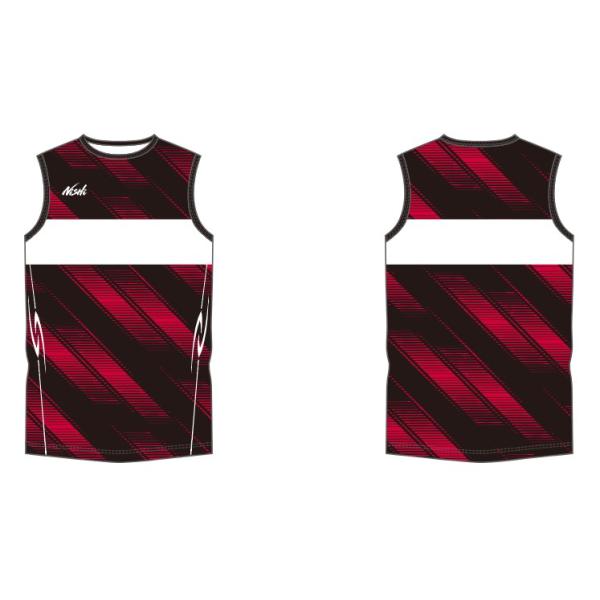 メーカー：NISHI　ニシスポーツカテゴリ：陸上・ランニング種別：ウエアシリーズ：スーパーオーダーシステム商品名：グラフィックライトレーシングノースリーブシャツ（メンズ）＊スーパーオーダー：生地にインクを浸透させる昇華プリントという技法を採...