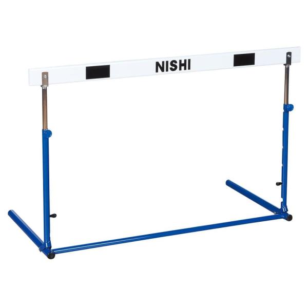 メーカー：nishi ニシスポーツ商品名：クラッチ調節式ハードル NG1023D脚部折り畳み式　高校・一般用仕様：●サイズ/W1200×H762・840・914・991・1067mm（5段調節：クラッチ調節式）●重量/3.9kg●材質/バー...