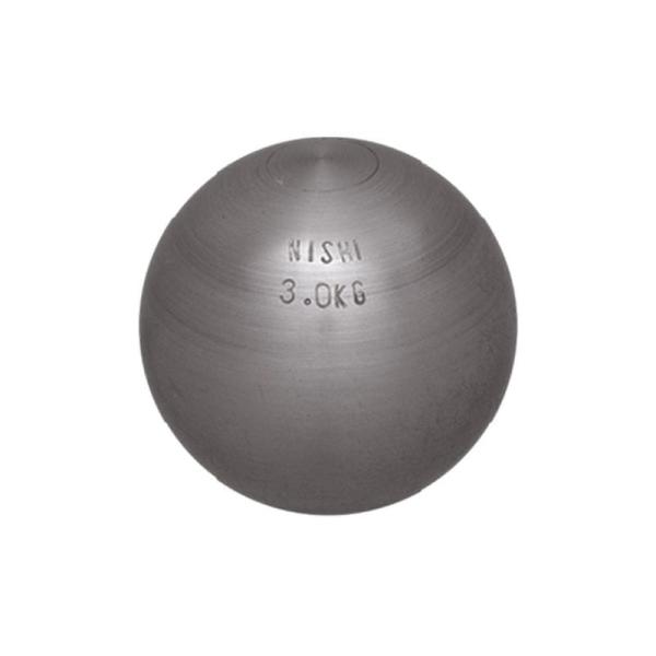 メーカー：nishi ニシスポーツ商品名：砲丸（練習用） NG1160練習用の砲丸です。日本陸上競技連盟公認大会では使用できませんのでご注意ください。仕様：●重量/3.0kg●サイズ/φ87〜93mm●鉄製中国製■ニシスポーツ商品は、返品交...