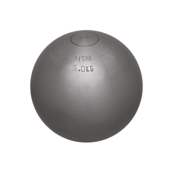 メーカー：nishi ニシスポーツ商品名：砲丸（練習用） G1154練習用の砲丸です。日本陸上競技連盟公認大会では使用できませんのでご注意ください。重さは中学男子・U18男子用を想定した重量です。仕様：●重量/5.0kg●サイズ/φ108〜...