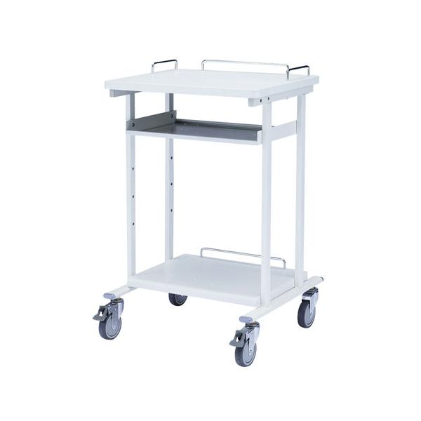 【カラー】ホワイト【製品寸法】幅600×奥行534×高さ939mm【製品重量】18kg【梱包】1個口(935×605×175mm・20kg)【材質】天板/木製(パーティクルボード)+メラミン化粧板　　　　フレーム・下棚/スチール(メラミン焼...