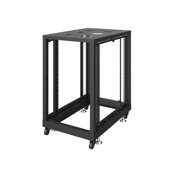 【カラー】ブラック(マンセル値/N1.0 近似色)【製品寸法】幅600×奥行900×高さ1020mm　　　　　　有効内寸/幅513×奥行851×高さ822mm【製品重量】38.7kg【マウント数】18U【出荷形態】ノックダウン組立式(お客様...