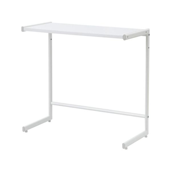 【出荷形態】ノックダウン組立式(お客様組立て)【梱包】1個口(715×350×60mm・4.75kg)【材質】棚板/木製(パーティクルボード)＋メラミン化粧板　　　　フレーム/スチール(エポキシ樹脂粉体塗装)【カラー】ホワイト【総耐荷重】1...