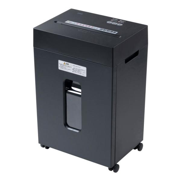 【投入幅】310mm【細断枚数】13枚　　　　　　A3/13枚　　　　　　A4/20枚　　　　　　カード・ディスク/各1枚【細断形状】クロスカット【細断速度】2m/分【細断サイズ】4×40mmクロスカット【ダストボックス容量】30L【電源】...