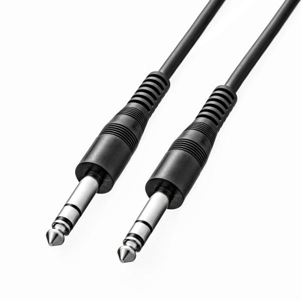 【カラー】ブラック【ケーブル長さ】10m【コネクタ】6.3mmステレオ標準プラグ(オス)ー6.3mmステレオ標準プラグ(オス)【ケーブル径】直径約5mm