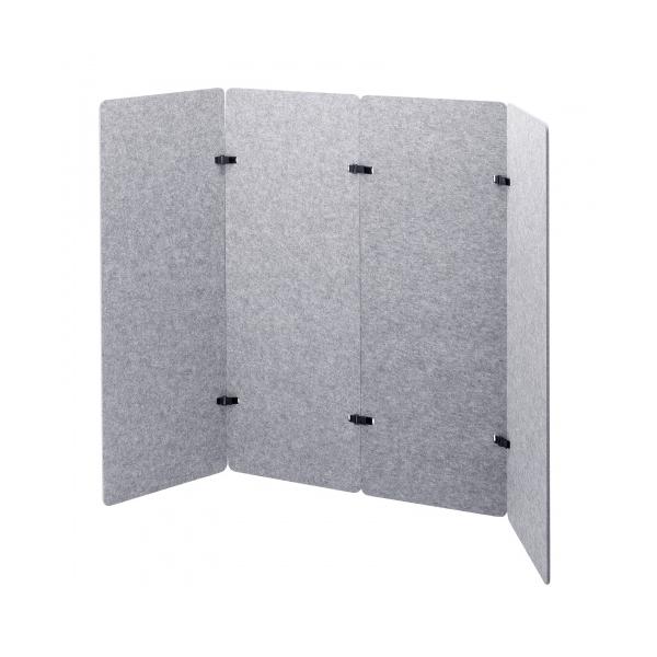 【カラー】グレー【製品寸法】幅600×奥行12×高さ1600mm(パネル1枚あたり)　　　　　　※1セット4枚入り。【製品重量】2.3kg(パネル1枚あたり)【梱包】1個口(1670×680×48mm・11kg)【出荷形態】ノックダウン組立...