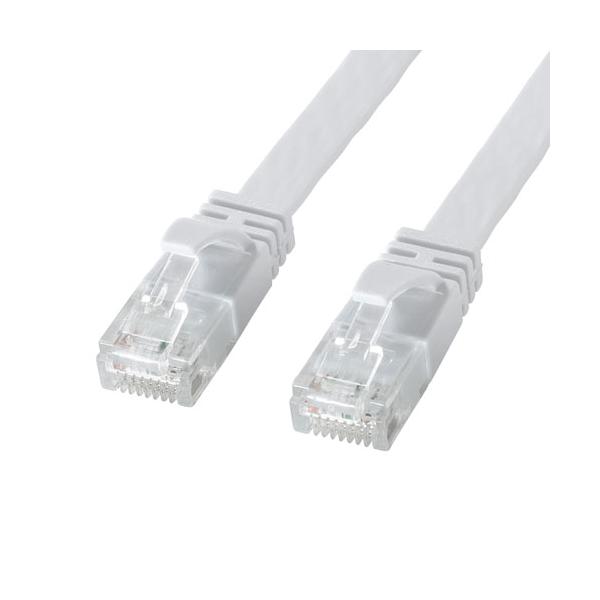 【カラー】ホワイト【ケーブル長さ】15m【コネクタ形状】RJ-45コネクタ(ツメ折れ防止カバー付き)【ケーブル結線】ストレート結線【ケーブル構造】より線ツイストペア(28AWG)【ケーブル直径】2×7mm【対応伝送帯域】カテゴリ6A(10G...
