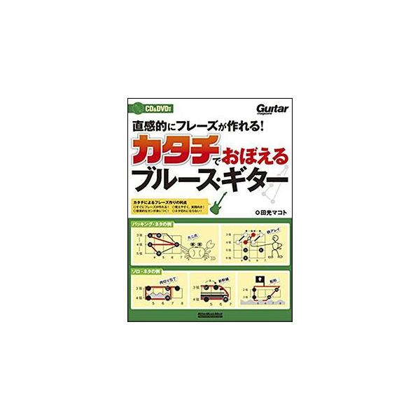 リットーミュージック 直感的にフレーズが作れる！カタチでおぼえるブルース・ギター（CD＋DVD付）