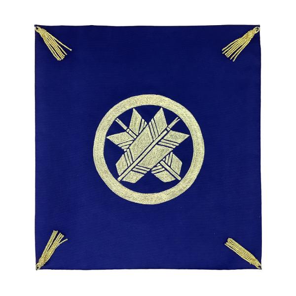 ふくさ 袱紗 冠婚葬祭 コンパクト 家紋入り 特価品 つづれ 箱なし 訳アリ商品【家紋】-丸に違い矢【 サイズ 】-九寸-(約36cm×約38cm)祝儀袋を袱紗（ふくさ）で包むのは、渡す相手に礼節を重んじています。という心遣いを表しておりま...