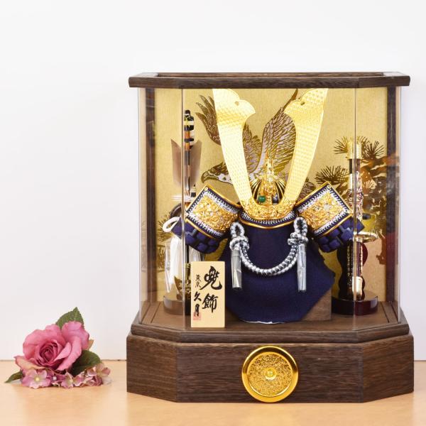 五月人形／５月人形　送料無料　代引き手数料無料　間口34奥行28高38cm  五月人形久月　久月の力作　ケース入り五月飾りセット。　　11-5kyu-k51051