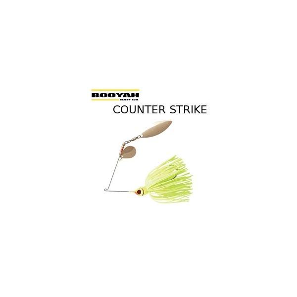 このスピナーベイトの最大の特徴は、カウンターブレードという、穴の位置がブレードの中心線からずれた独自のブレードが採用されていることだ。リーディングブレードとトレーディングブレードの穴の位置が、それぞれとは逆に開けられているために、回転のトル...