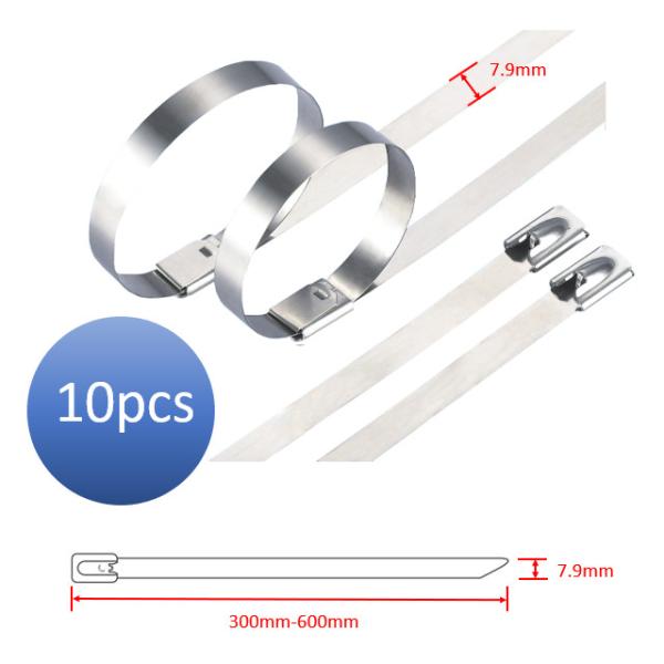 強力で長持ち、ボールロックで一度結束すると外れない構造になっています。強度が高く耐久性にも優れているステンレス結束バンドなので、熱が発生する機械の補修、日差しの強い野外でのケーブルなどの保持又は結束に最適です。防錆性、耐久性に優れたステンレ...