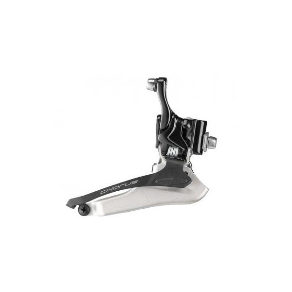 全く新しいコーラス12スピードグループセットのフロントディレーラー 直付け 2x12S・セミロッドを上部と下部で分離し、より効果的で正確な動きと非接触を実現・クロスチェーンの状況を改善するケージ。ディレイラーはトランスミッションとの接触と摩...