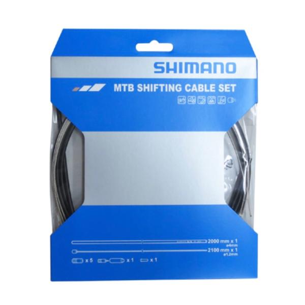 フロントシングルMTB用、リア用のみのSUSシフトケーブルセット・内部にあらかじめ専用のシリコングリスを封入、フリクションを極限まで減少したOT-SP41アウターケーブル■カラー：ブラック■セット内容・アウターケーブル(径ｘ長さ)：4mm×...