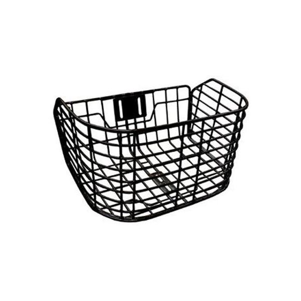 フロントバスケット【 NCB1853S 】・ ジェッター、リトルビー、ハリヤ用 フロントバスケット・ ビニールコーティング(黒) 【ご確認ください!!】※リトルビー（ENHB03）に取付の場合は、　専用のフロントキャリア（NCF425S）が...