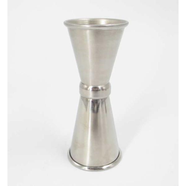 ダブルジガーカップ　カクテル計量　メジャーカップ　25/35ｃｃサイズ：小頭　径4ｃｍ　２５ｃｃ　大頭　径４.３ｃｍ　３５ｃｃ