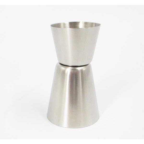 ダブルジガーカップ　カクテル計量　計量カップ　15/35サイズ：小頭　径３.３ｃｍ　１５ｃｃ　大頭径４ｃｍ　35ｃｃ