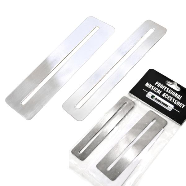 フレットメンテナンスを手軽に！ヤスリやスチールウール、コンパウンドなど、フレットを磨く際に指板を傷つけない様にマスキングテープを貼るのは結構大変な作業ですよね。このフレットプレートなら置くだけ！手軽にフレットのお手入れを行う事が出来ます。ロ...