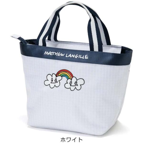 ニューヨーク アーティスト『Matthew Langille』の ポップ で かわいいラウンドバッグ付属のワッペンで自分好みにカスタマイズ可能！スペック・素材：ポリエステル・サイズ：W33X D13X H22cm・カラー：ホワイト他にもゴル...