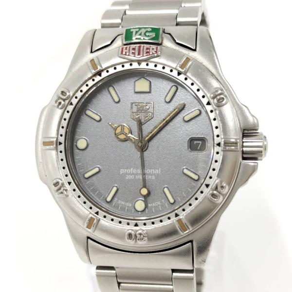 ◆商品ランク中古B◆商品情報・サイズ：直径約34 (mm)【リューズ部分を除く】・腕周り：最大約14 (cm)・素材/機能：SS グレー文字盤・ムーブメント：クオーツ◆付属品なし◆状態・傷やスレなど全体的に使用感のある中古Bランクの商品です...