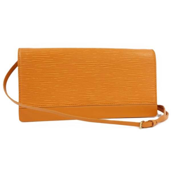 ◆商品ランク中古AB◆商品情報・カラー：オレンジ・素材/ライン：画像の通り・サイズ：最大約 W23×H12×D3(cm)・ショルダー：約58-67(cm)※多少の誤差はご了承下さい。・内側：オープンポケット×1　　　：カード入れ×4◆付属品...