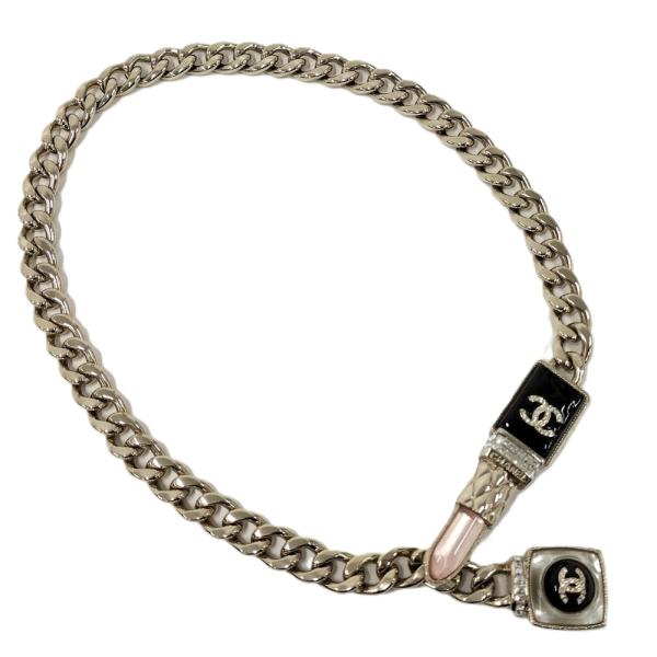 ◆商品ランク中古A◆商品情報・カラー：ゴールド系 ピンク系 ブラック系・素材/ライン：メタル(メッキ)・サイズ：首周り 最大 約50(cm)トップ(口紅モチーフ)約W6.5×H1.8(cm)(ココマーク(小))：約W2.0×H2.5(cm)...